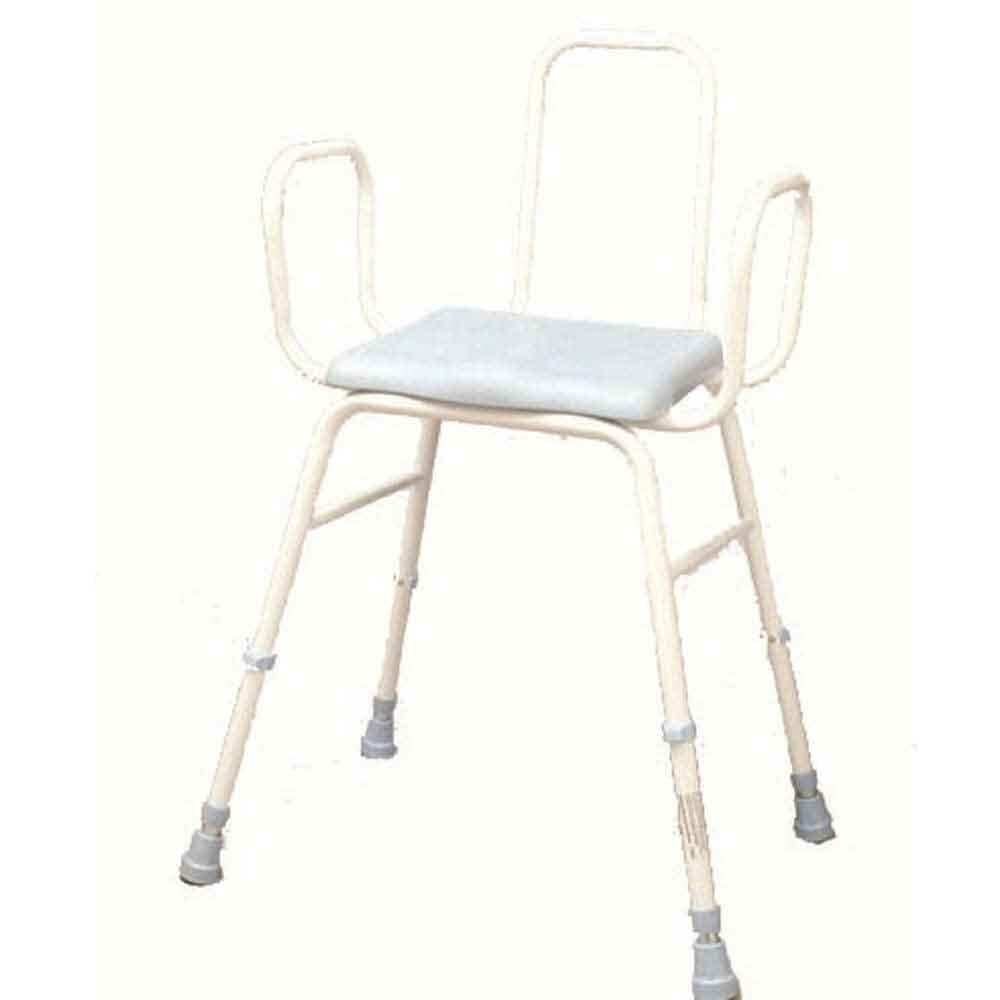 NRS PU Moulded Perching Stool (with Arms + Back) - Complete Care Shop