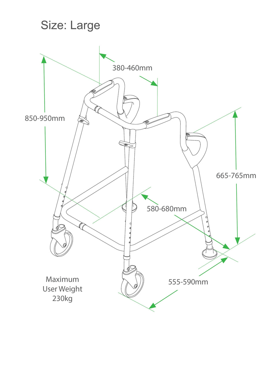 NRS Walk Safe® Walking Frame - Complete Care Shop